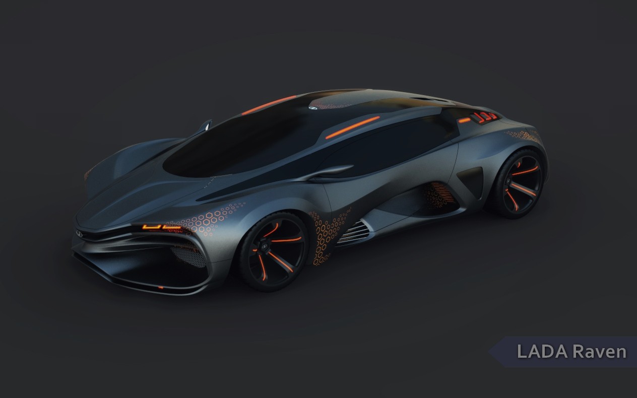 Lada Raven Supercar Concept 2015: Un design extraordinaire