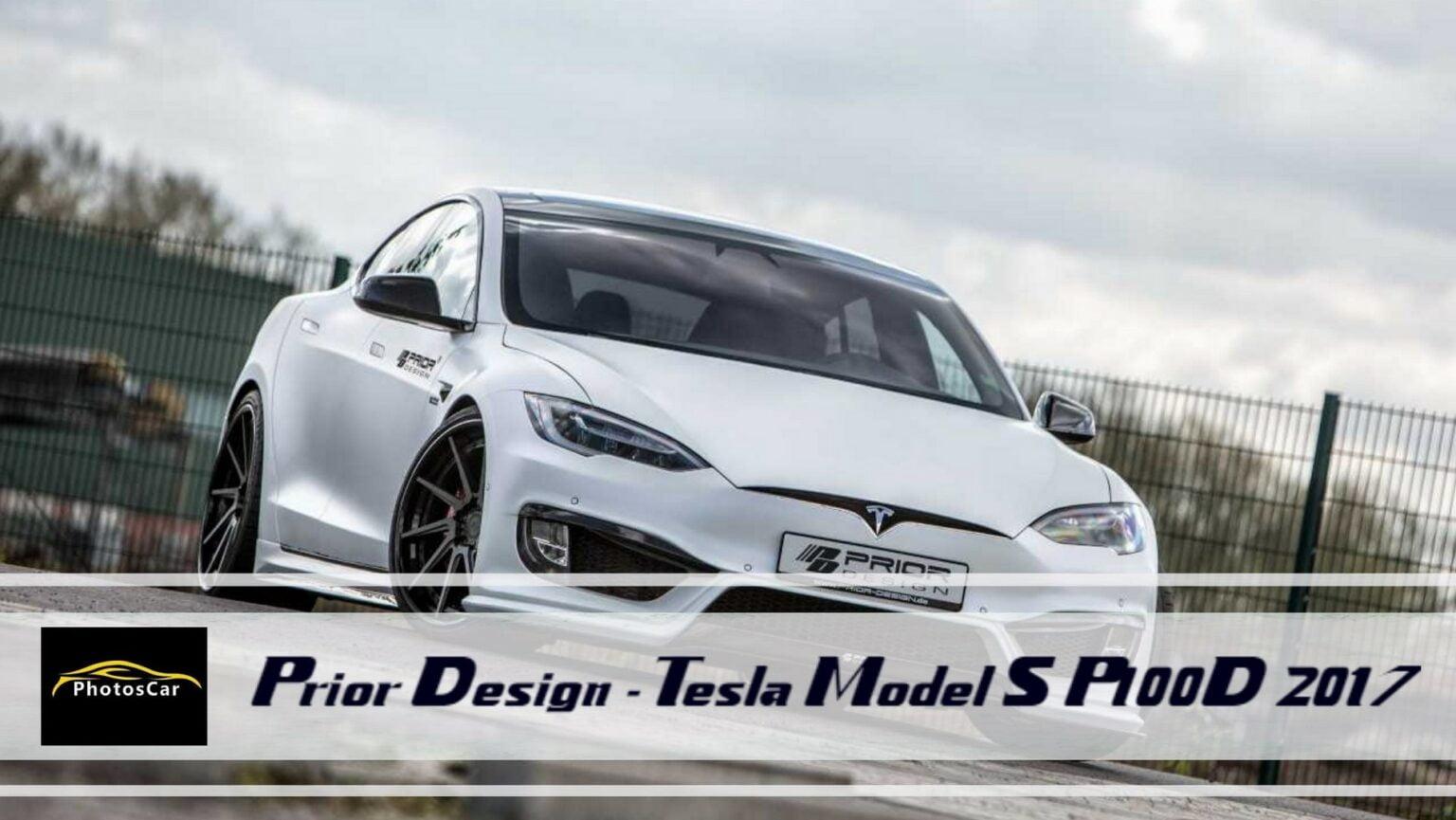 Tesla Model S P100D 2017 de Prior Design entièrement électrique.