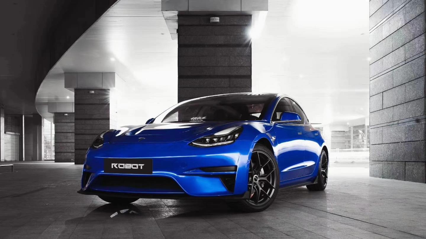 Tesla Model 3 Robot Craftsman 2021 en fibre de carbone - Photos