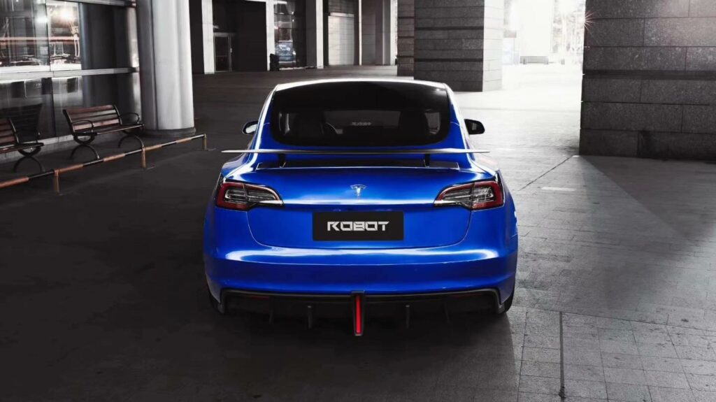 Tesla Model 3 Robot Craftsman 2021 en fibre de carbone - Photos