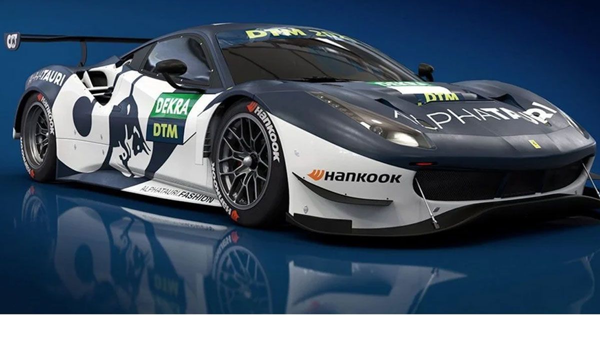 Ferrari 488 GT3 DTM 2021 du team AF-Corse - Red Bull et Alpha Tauri.