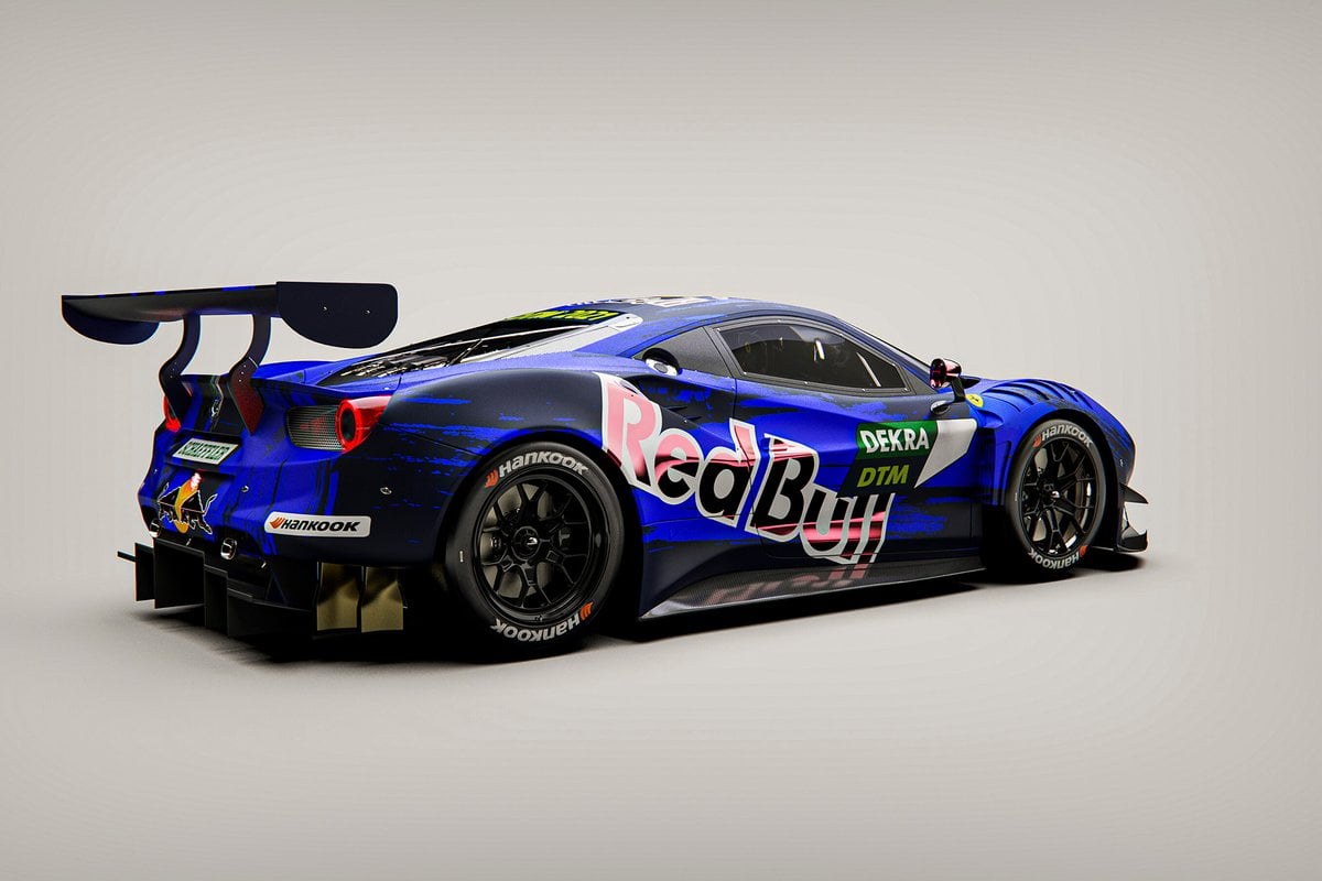 Ferrari 488 GT3 DTM 2021 du team AF-Corse - Red Bull et Alpha Tauri.