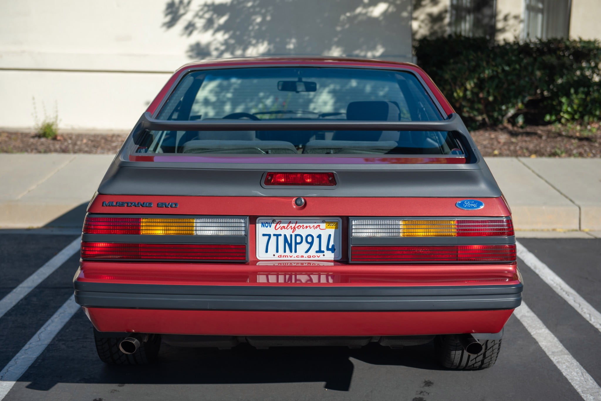 Ford Mustang SVO - SVO signifie Special Vehicle Operations Department