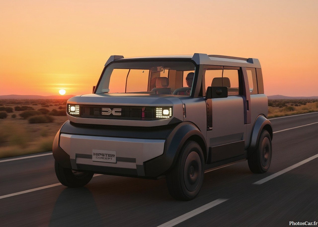 Dacia Hipster Concept 2025 la voiture électrique qui va à l’essentiel